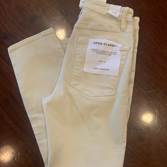 Good American | Jeans | Nwt Good American Good Classic Cream Jeans 427 ...
